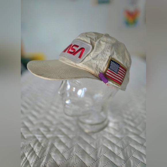 Nasa | Accessories | Vintage Nasa Hat Cap With Patches | Poshmark